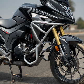 Moto Torque Honda NX200 / CB 200X - Crash Guard (Silver) – Motogear ...