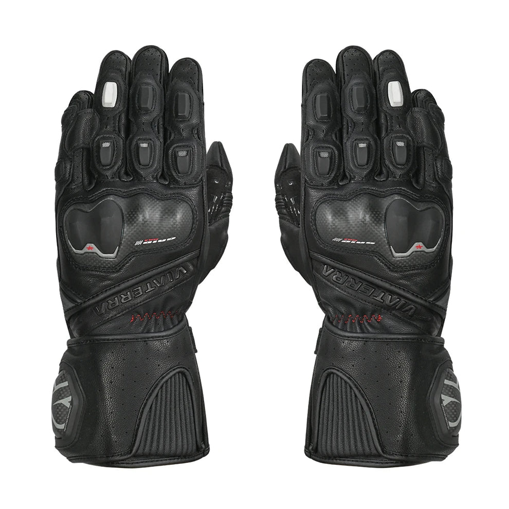 Viaterra Grid MK3 - Full Gauntlet Motorcycle Riding Gloves – Motogear ...